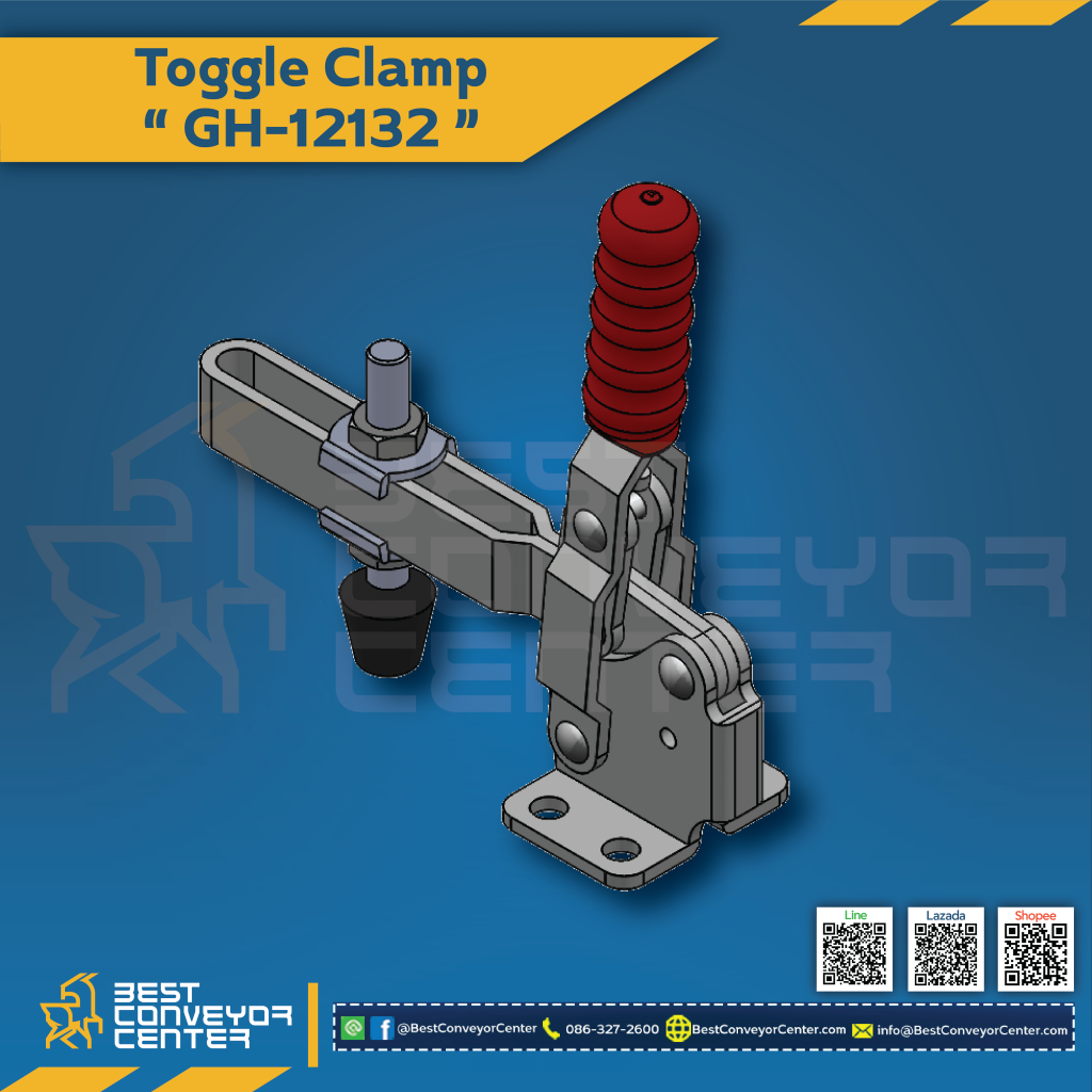 Toggle Clamp แบบกดแนวตั้ง GH-12132 - BestConveyorCenter