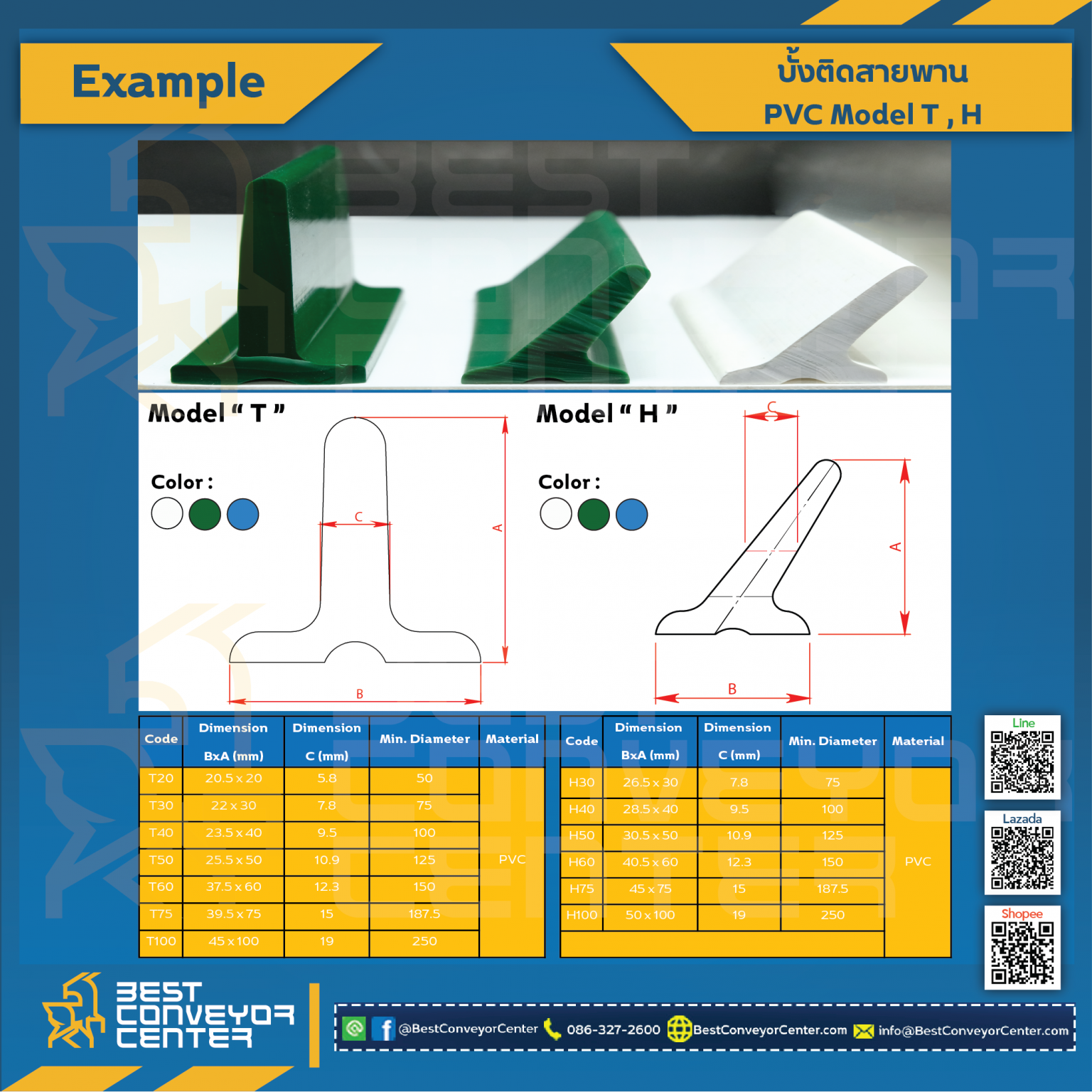 สายพาน PVC สีดำ หนา 2 mm. 200x1,000 mm. : PVC-2-W200xL1000-B - Best ...