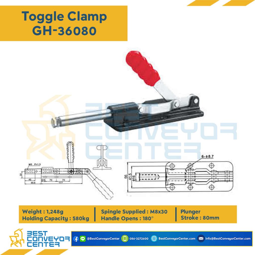 Toggle Clamp แบบดัน GH-36080 - Best Conveyor Center