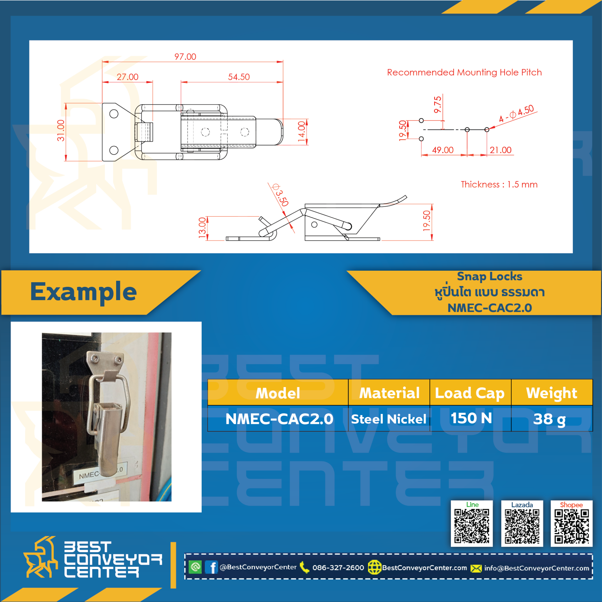 Snap Locks - BestConveyorCenter