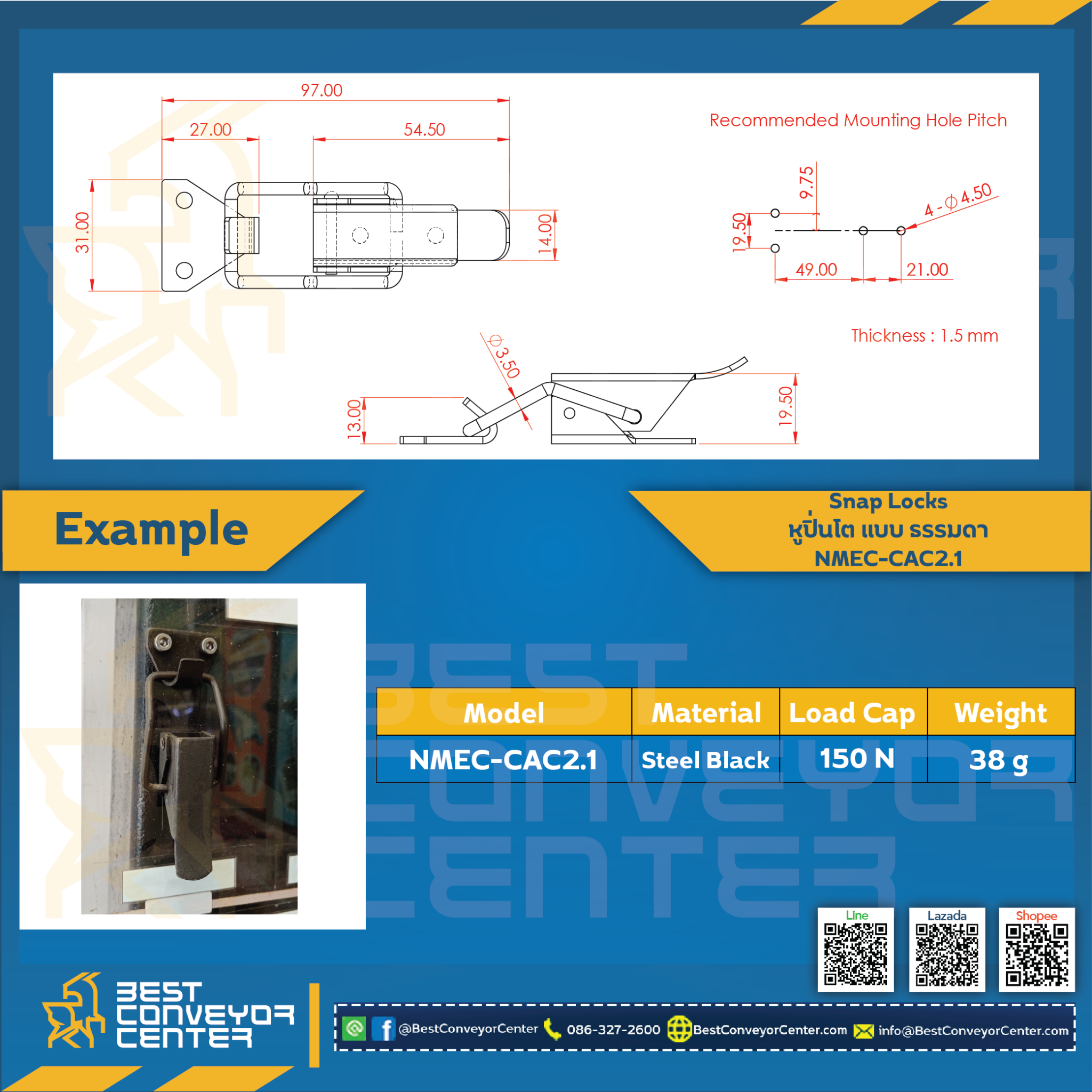 Snap Locks - BestConveyorCenter