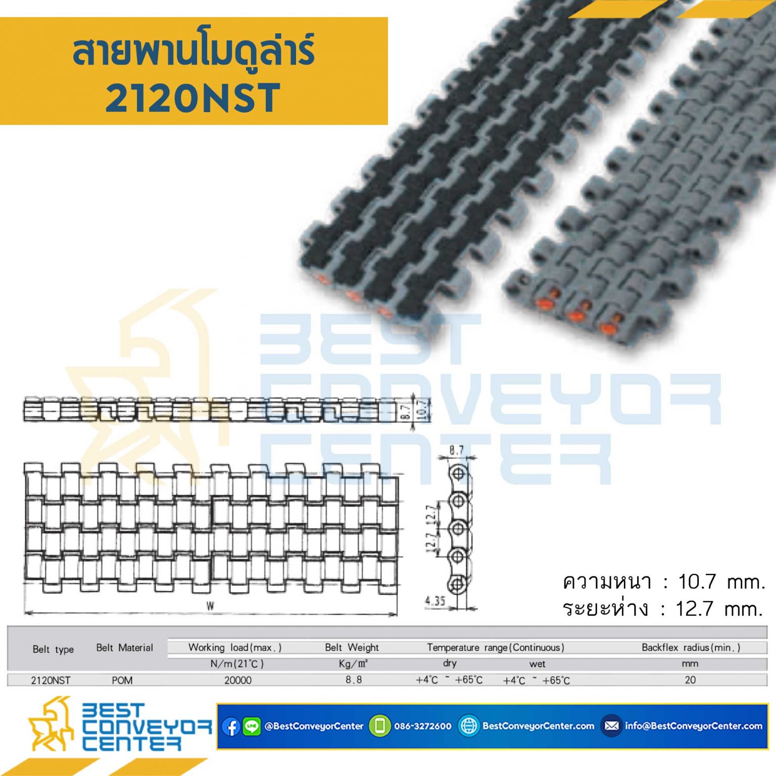 Modular belt - BestConveyorCenter