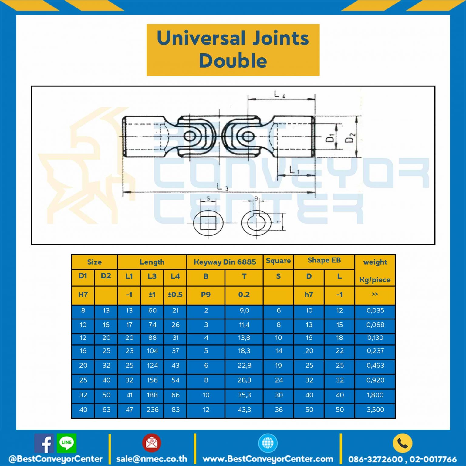 Universal Joints - BestConveyorCenter
