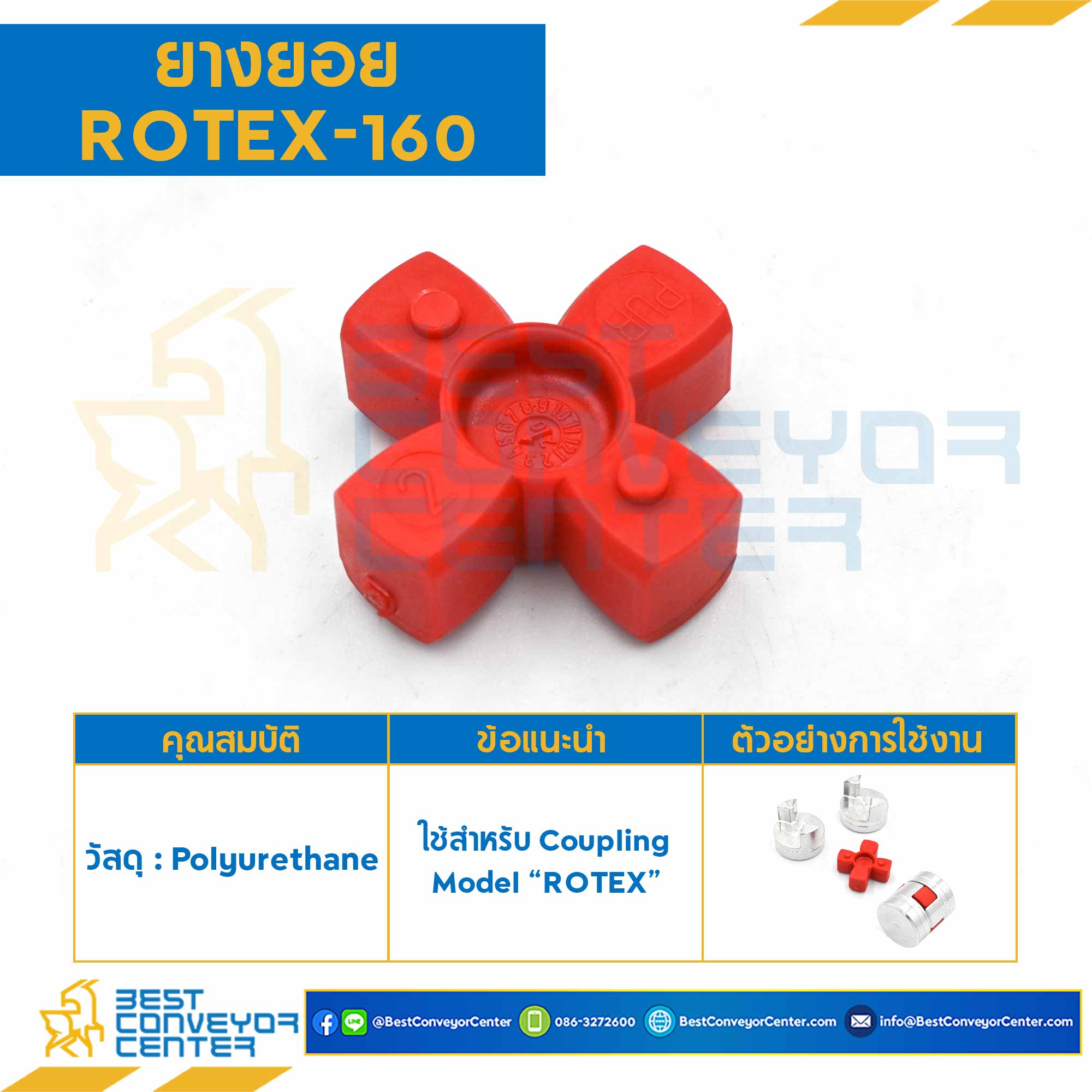 ยางยอย ROTEX-Torsionally Flexible Coupling ROTEX-160 : ROTEX-160R ...