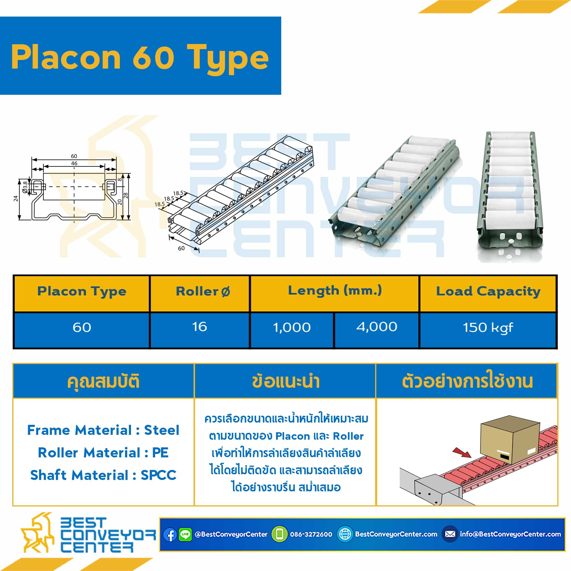 Placon Roller - BestConveyorCenter