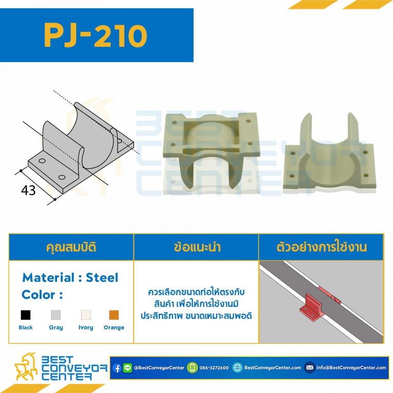 Plastic Joint , Ivory : PJ-210IV - Best Conveyor Center