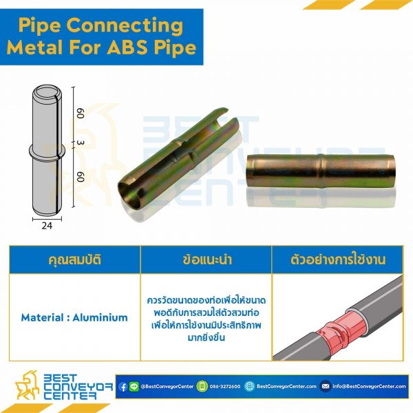 Pipe Connecting Metal For ABS Pipe : PC-ABS - BestConveyorCenter