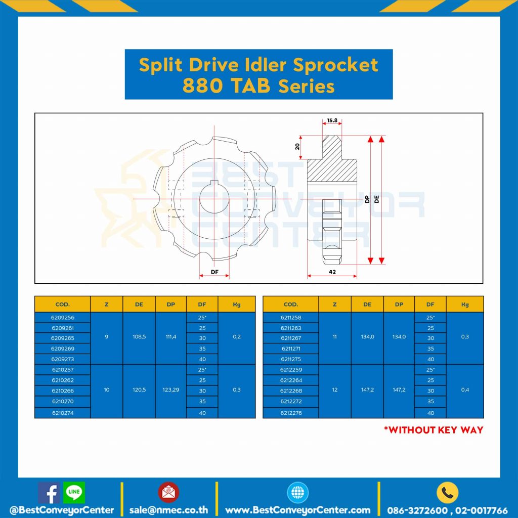 SPROCKET 11Z, BORE 40 MM., DIA 135.23 MM. FOR CHAIN 880 TAB : 6211275 ...