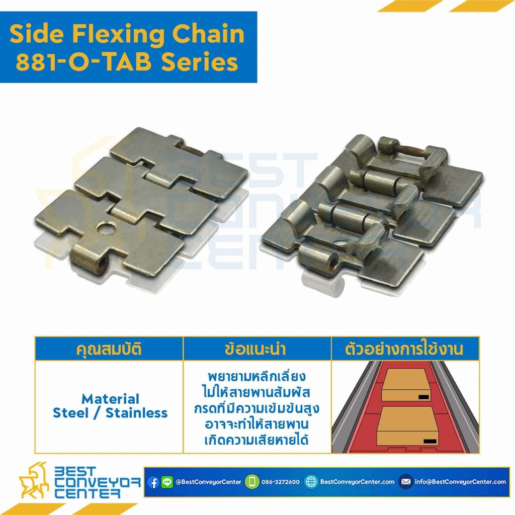 โซ่สแตนเลสทางโค้ง Table Top Chain SSC881-O TAB ; 4.5 นิ้ว. : SSC881-O ...