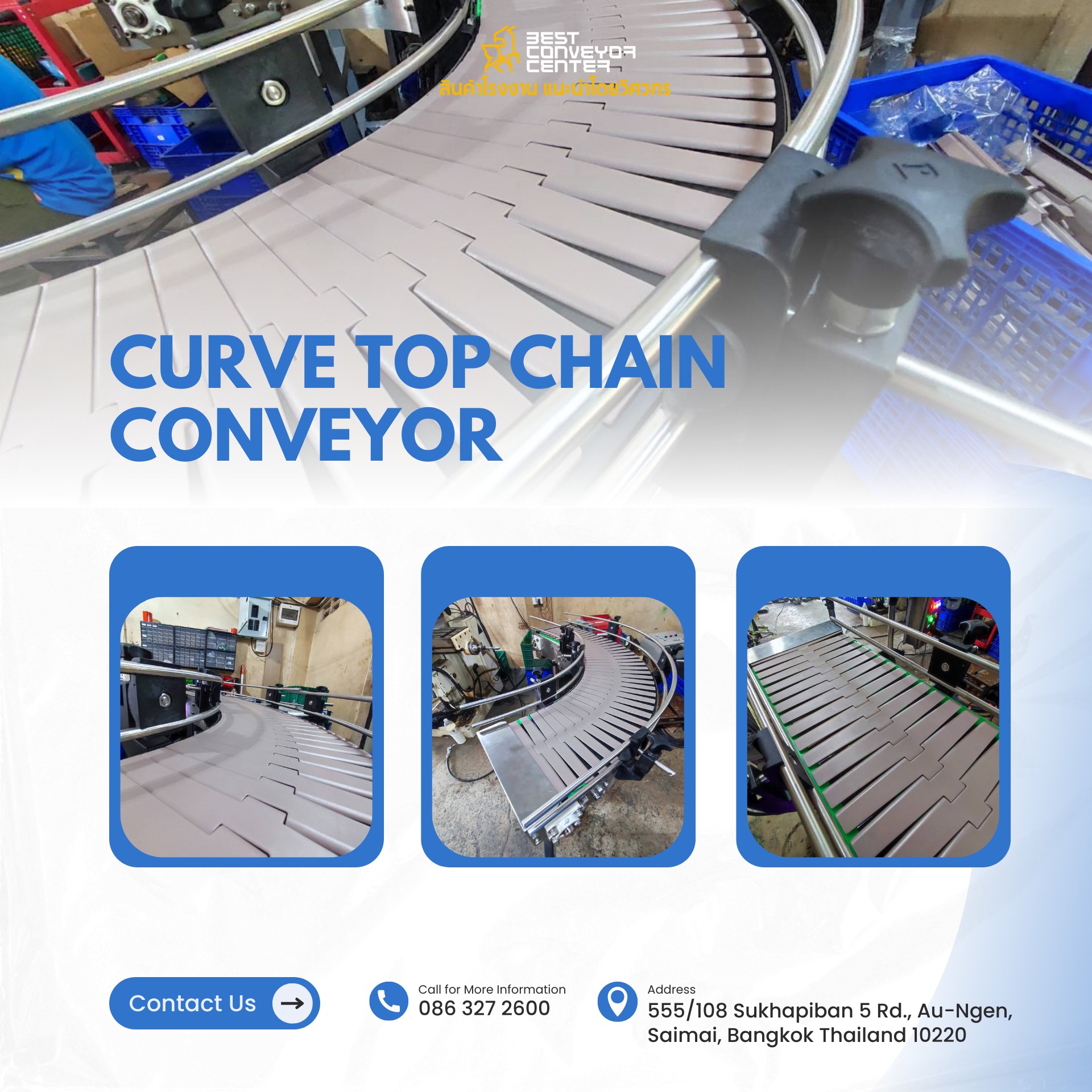 Curve Top Chain Conveyor - Best Conveyor Center