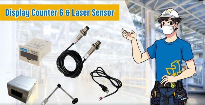 Display Counter 6 & Laser Sensor | เซนเซอร์นับจํานวน - Best Conveyor Center