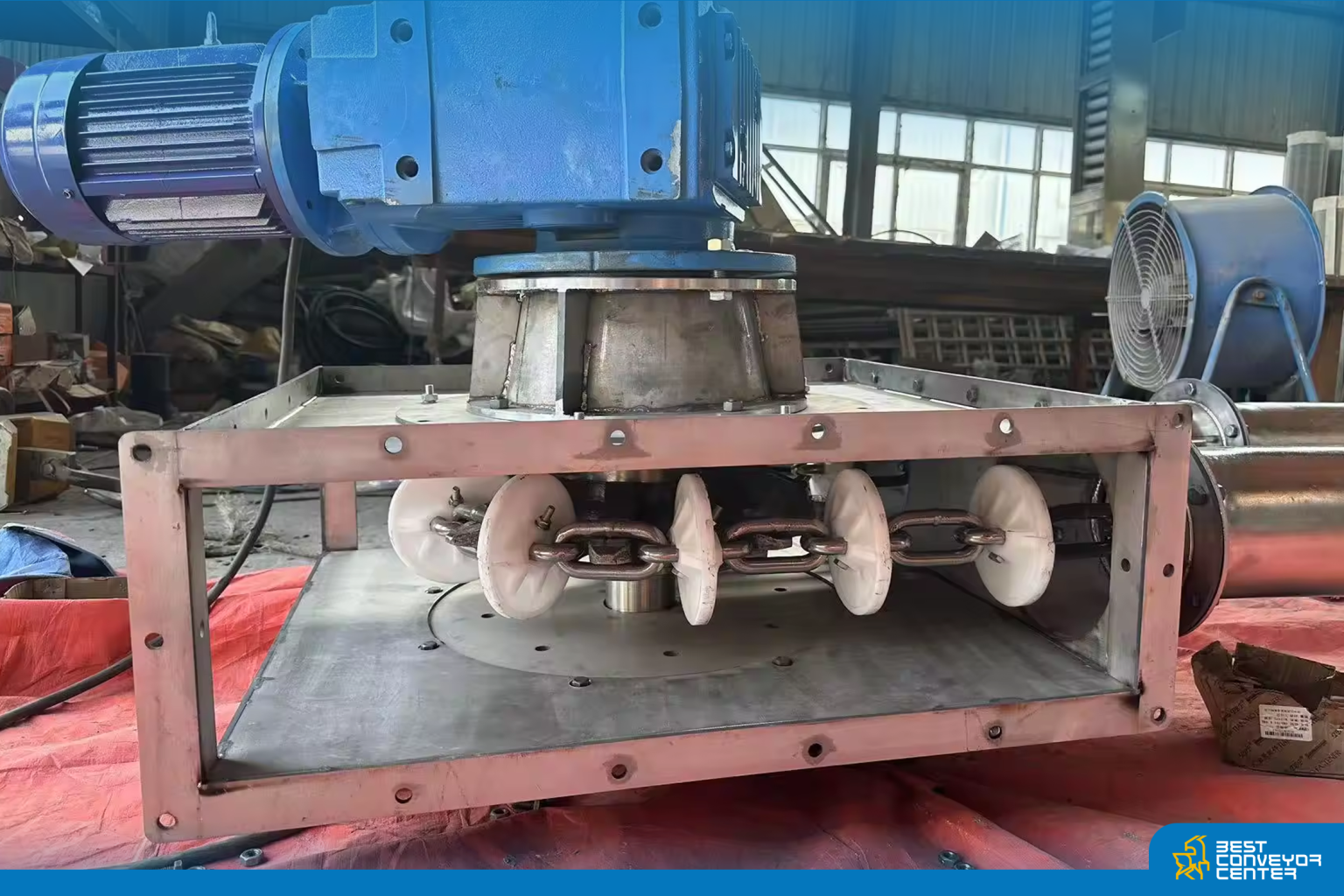 โซ่สายพานลำเลียงจานกลม (Chain Disc Conveyors) - Best Conveyor Center
