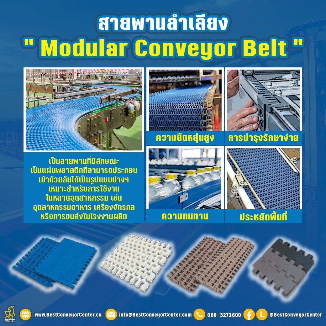 ทำความรู้จัก Modular Conveyor Belt ตัวช่วยงานลำเลียงยุคใหม่ที่คุณต้อง ...