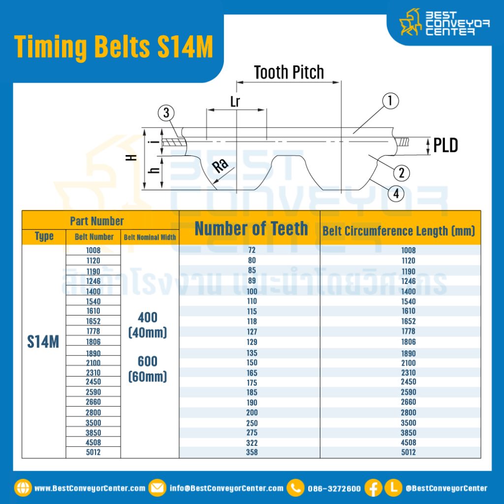 Timing Belt S14M Archives - Best Conveyor Center